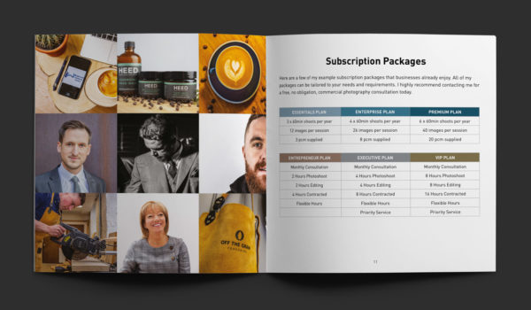 Brochure design for Danny Thompson Commercial Photography
